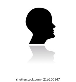 Human Profile Picture Shadow Stock Vector (Royalty Free) 216250147 ...