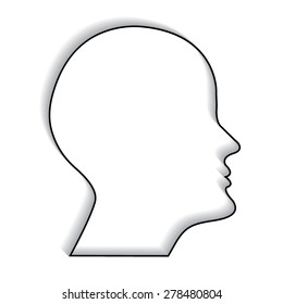 Blank Head Shape Background 스톡 벡터(로열티 프리) 179440967 | Shutterstock