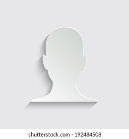 Human Profile Picture Shadow Stock Vector (Royalty Free) 295808750