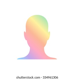 Human Profile Picture Vector Icon Stock Vector (Royalty Free) 334961306