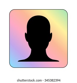 Human Profile Picture Vector Icon Stock Vector (Royalty Free) 345382394 ...