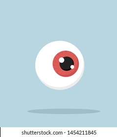 Human Red Eyeball Vector Illustration Stock Vector (Royalty Free ...
