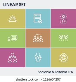 Human Resource Icon Set Roles Soft Stock Vector (Royalty Free ...