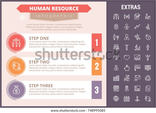 Human Resource Infographic Timeline Template Elements Stock Vector ...