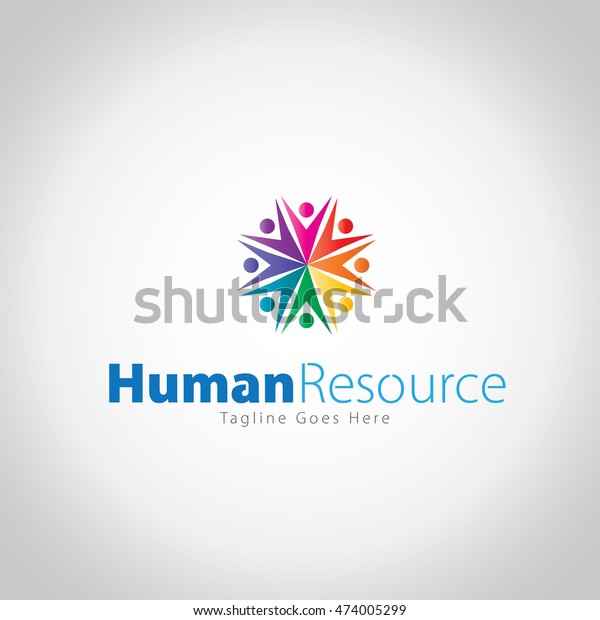 Human Resource Logo Stock Vector (Royalty Free) 474005299