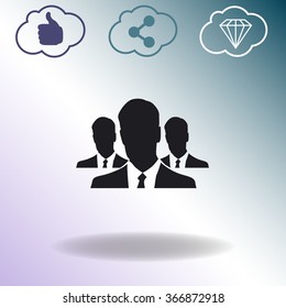 Human Resource Management Icon Set Stock Vector (Royalty Free ...