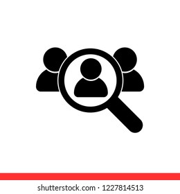 Human Resource Vector Icon Hiring Symbol Stock Vector (Royalty Free ...