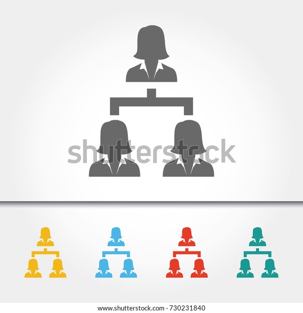 Human Resources Business Hierarchy Single Icon Stock Vector (Royalty ...