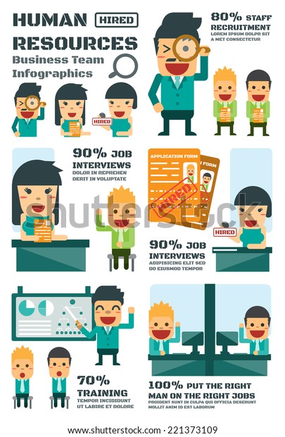 Human Resources Business Team,Vector Infographic Business Elements