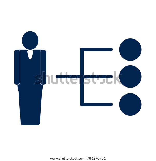Human Resources Business Training Icon Blue Stock Vector (Royalty Free ...