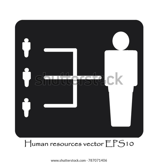 Human Resources Business Training Icon Stock Vector (Royalty Free ...
