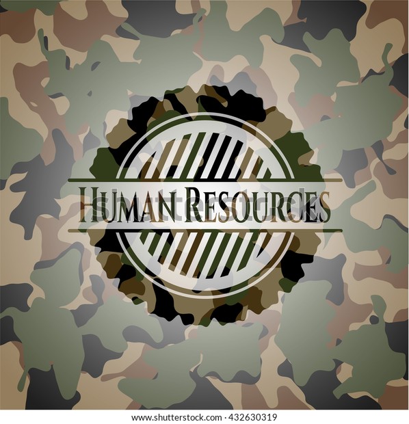 Human Resources Camo Emblem Stock Vector (Royalty Free) 432630319 ...