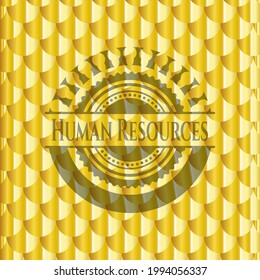 Human Resources Gold Badge Scales Pattern Stock Vector (Royalty Free ...