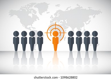 Human Resources Poster Web Banner Human Stock Vector (Royalty Free ...