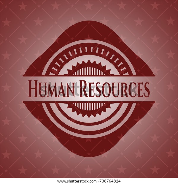Human Resources Red Emblem Retro Stock Vector (Royalty Free) 738764824 ...