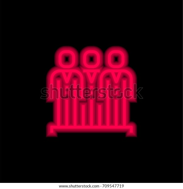 Human Resources Red Glowing Neon Ui Stock Vector (Royalty Free ...