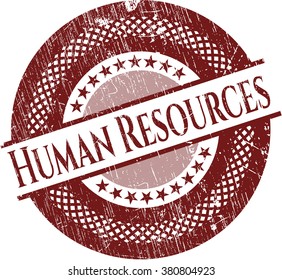 Human Resources Rubber Stamp Grunge Texture Stock Vector (Royalty Free ...