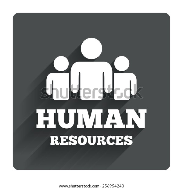 Human Resources Sign Icon Hr Symbol Stock Vector (Royalty Free) 256954240