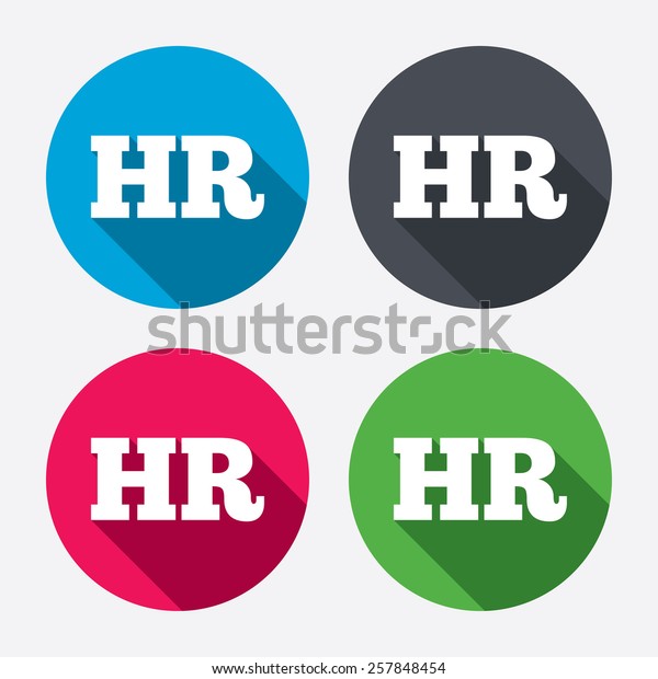 Human Resources Sign Icon Hr Symbol: vetor stock (livre de direitos ...