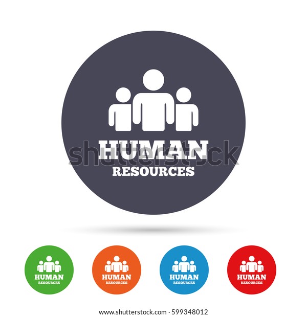 Human Resources Sign Icon Hr Symbol Stock Vector (Royalty Free) 599348012