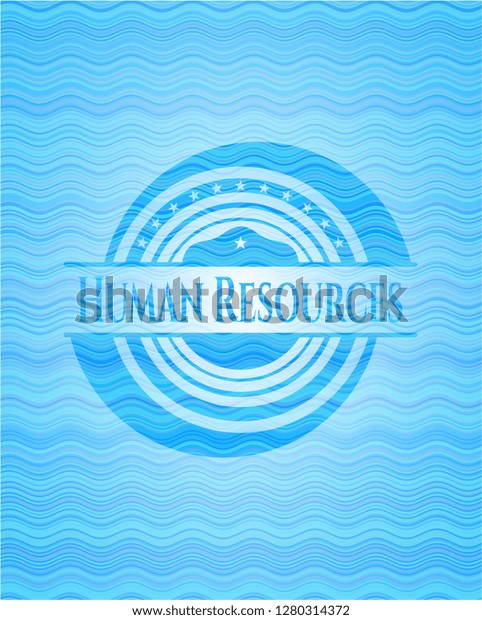 Human Resources Water Concept Badge Background: เวกเตอร์สต็อก (ปลอดค่า ...