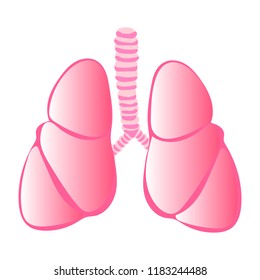 Human Respiratory System Icon Human Lungs Stock Vector (Royalty Free ...