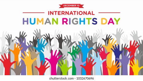 Human Rights Day Banner Vector Stock Vector (Royalty Free) 1032670696 ...