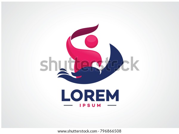 Human Safe Logo Template Design Vector Stock Vector (Royalty Free ...