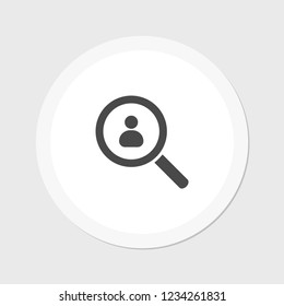 Human Search Icon Vector Stock Vector (Royalty Free) 1234261831 ...