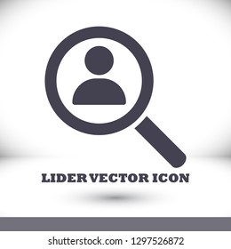 Human Search Icon Vector Stock Vector (Royalty Free) 1202426254 ...
