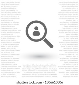 Human Search Icon Vector Stock Vector (Royalty Free) 1306608727 ...