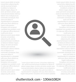 Human Search Icon Vector Stock Vector (Royalty Free) 1306610824 ...