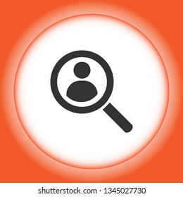 Human Search Icon Vector Stock Vector (Royalty Free) 1345027730 ...