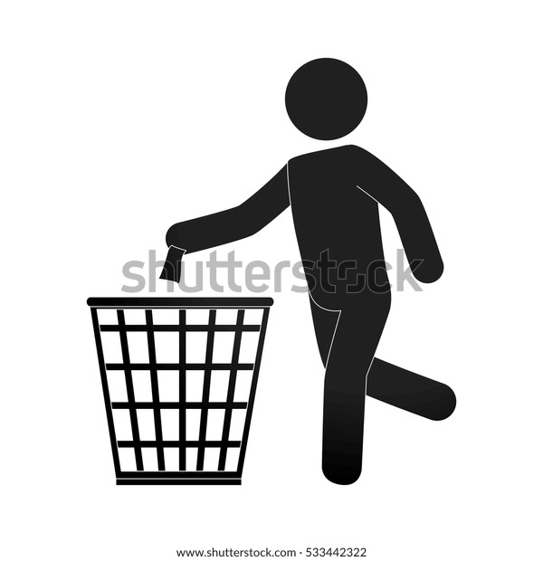Human Silhouette Recycling Icon Stock Vector (Royalty Free) 533442322 ...