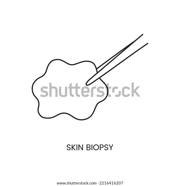 Human Skin Biopsy Laboratory Analysis Icon Stock Vector (Royalty Free ...