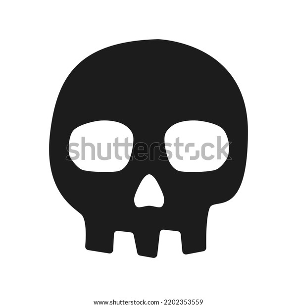 Human Skull Sign Vector Cartoon Stock Vector (Royalty Free) 2202353559 ...