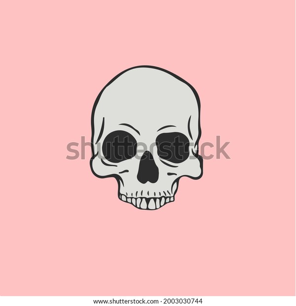 Human Skull Symbol Tattoo Design Vector Stock Vector (Royalty Free ...