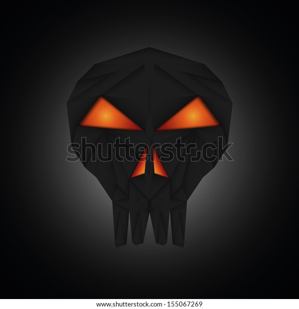 Human Skull Symbol Vector Illustration Stock Vector (Royalty Free ...