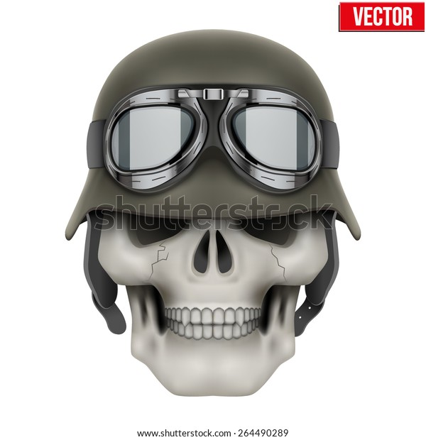 Human Skulls German Army Helmet Vector Stock Vector (Royalty Free ...