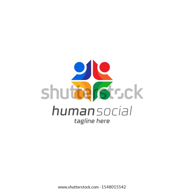 Human Social Unity Together Connection Relation Stock Vector (Royalty ...