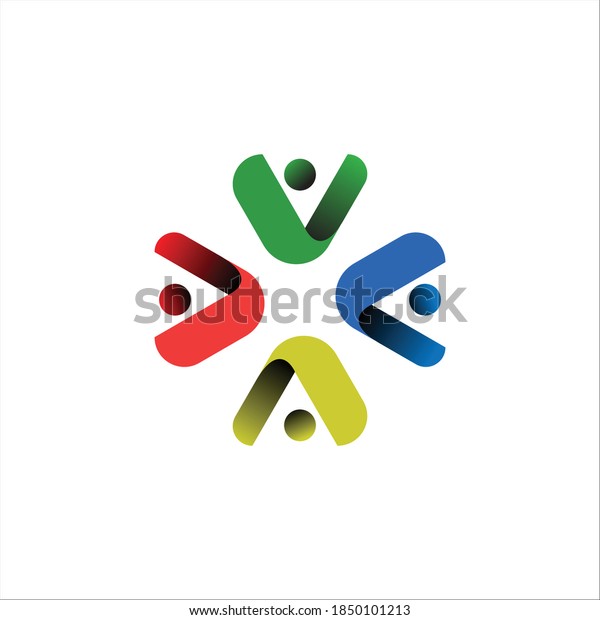 Human Social Unity Together Connection Logo Stock Vector (Royalty Free ...