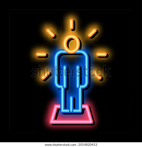 Human Sparkle Neon Light Sign Vector Stock Vector (Royalty Free ...