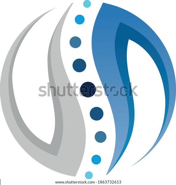 Human Spine Circle Logo Surgery Stock Vector (Royalty Free) 1863732613 ...