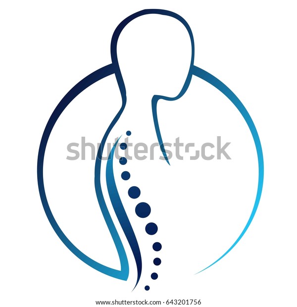 Human Spine Circle Medical Logo Spine: vetor stock (livre de direitos ...