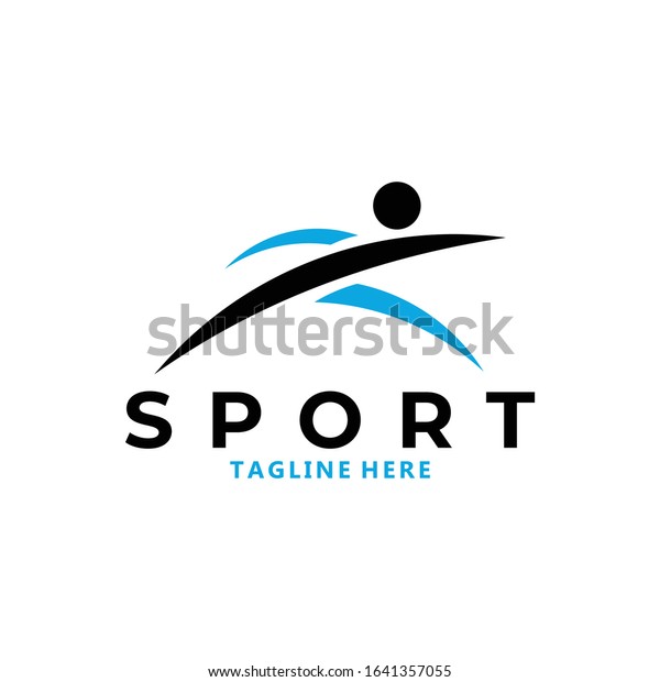 Human Sport Logo Icon Vector Isolated Stock Vector (Royalty Free ...