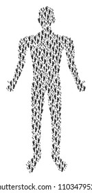 Human Steps Human Avatar Vector Human Stock Vector (Royalty Free ...