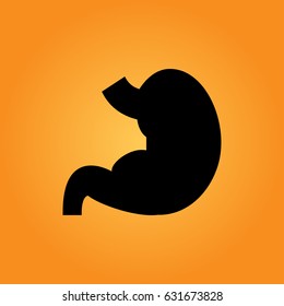Human Stomach Icon Stock Vector (Royalty Free) 631673828 | Shutterstock