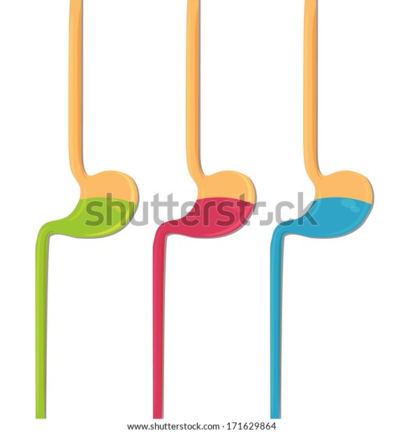 Human Stomach Three Colors Simple Medical Stock Vector (Royalty Free ...