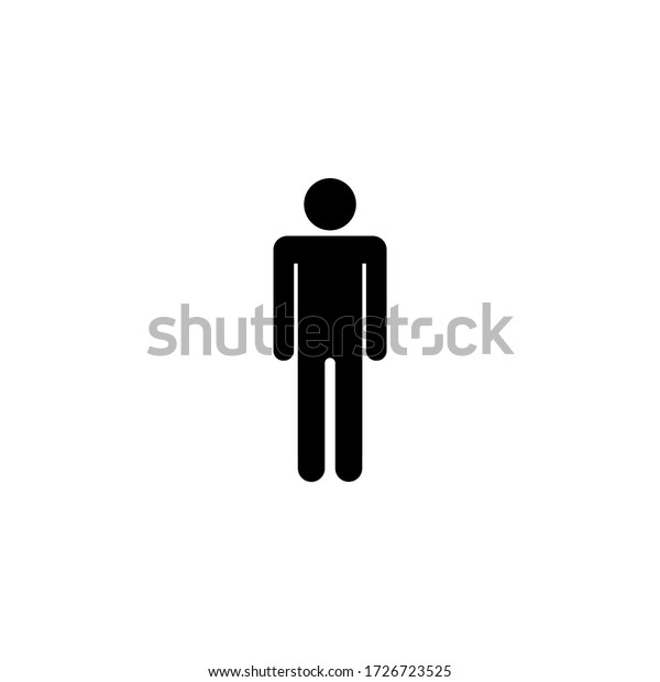 Human Symbol Icon Vector Icon Man: vetor stock (livre de direitos ...