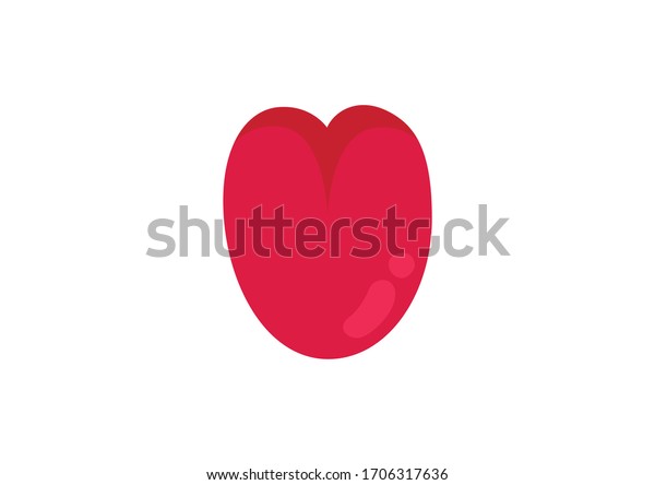 Human Tongue Structure On White Background Stock Vector (Royalty Free ...
